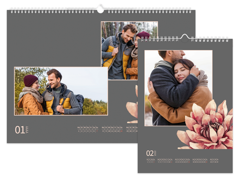 Unterschiedliche Kalender Vorlagen mit Fotos | HappyFoto